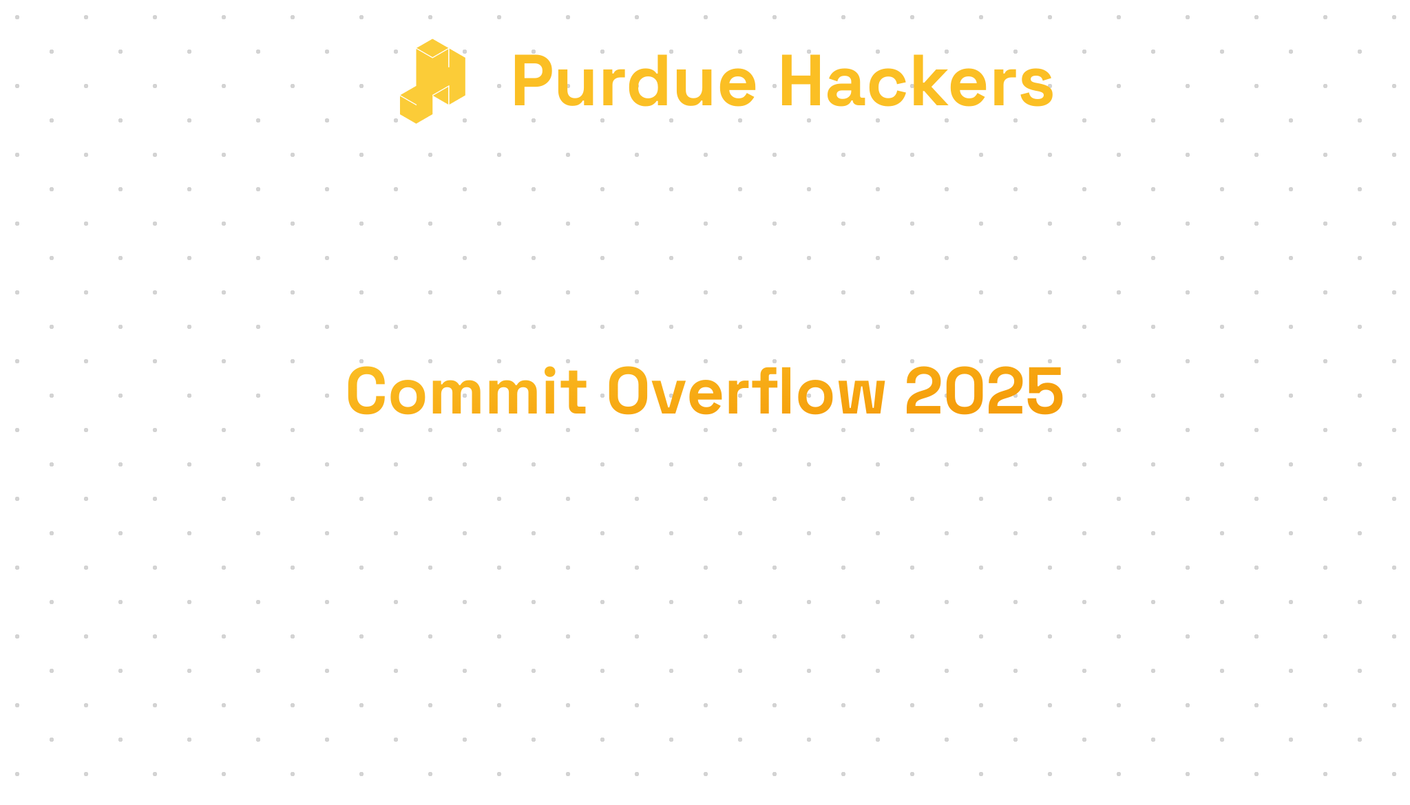 Commit Overflow 2025 | Purdue Hackers